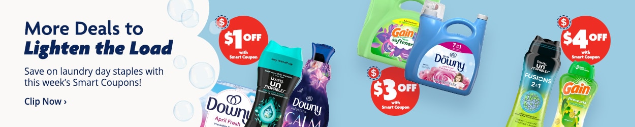 “More Deals to Lighten the Load. Save on laundry day staples with this ...