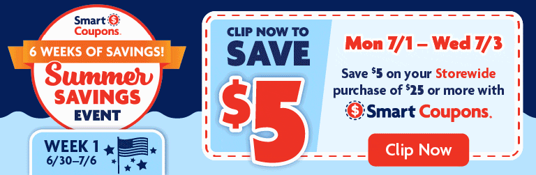 Smart Coupon Summer Savings Event with 6 weeks of deals, starting with ...