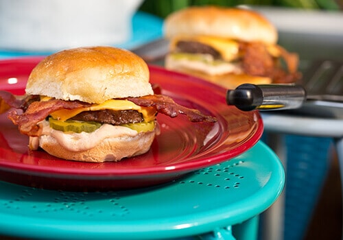 Barbecue Bacon Burger with Barbecue Mayo
